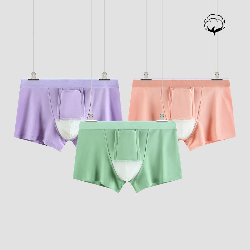 Pure Cotton Breathable Scrotal Support Design Men’s Underwear – versaley