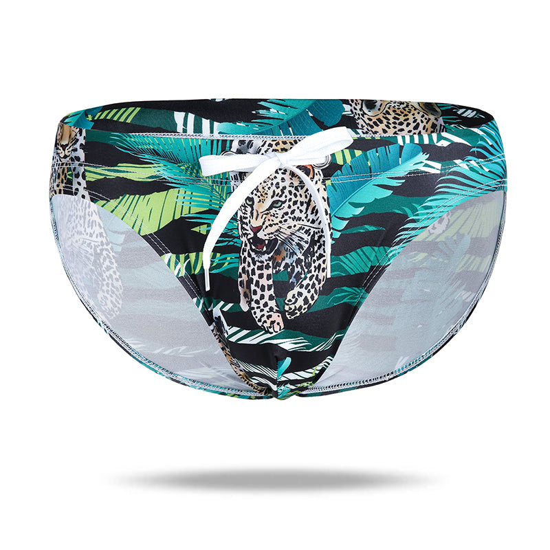 Cool Leopard Light Drawstring Brief Swimsuit – versaley